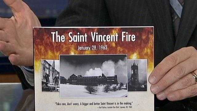 Photos: Fire burns Saint Vincent College in 1963