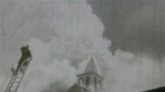 Photos: Fire burns Saint Vincent College in 1963