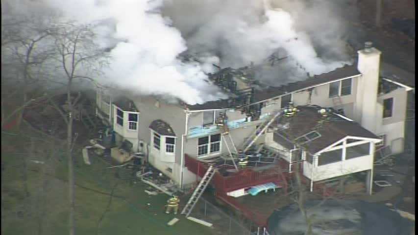 Photos: Fire rips through Shaler house