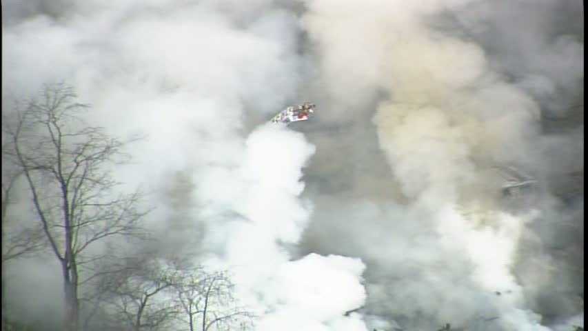 Photos: Fire rips through Shaler house