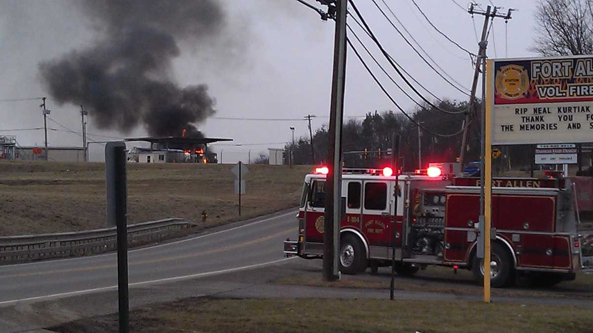 Truck Fire at Greensburg Gas Terminal