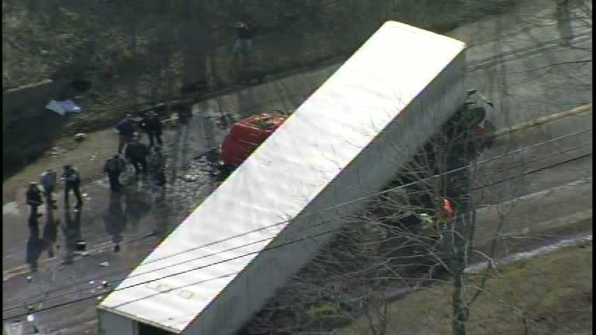 In photos: Big crash on Route 8