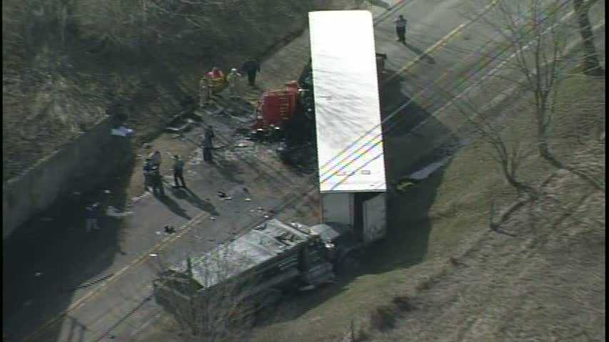 In photos: Big crash on Route 8