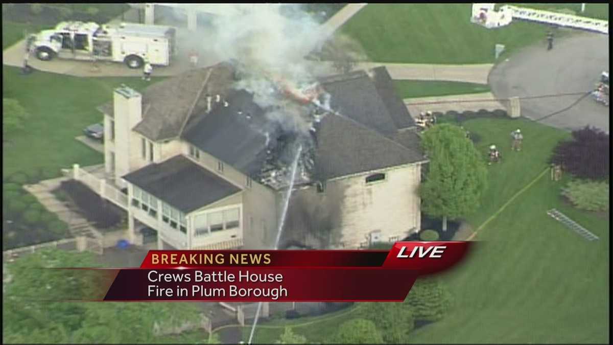 (PHOTOS & VIDEO) House Fire in Plum Borough