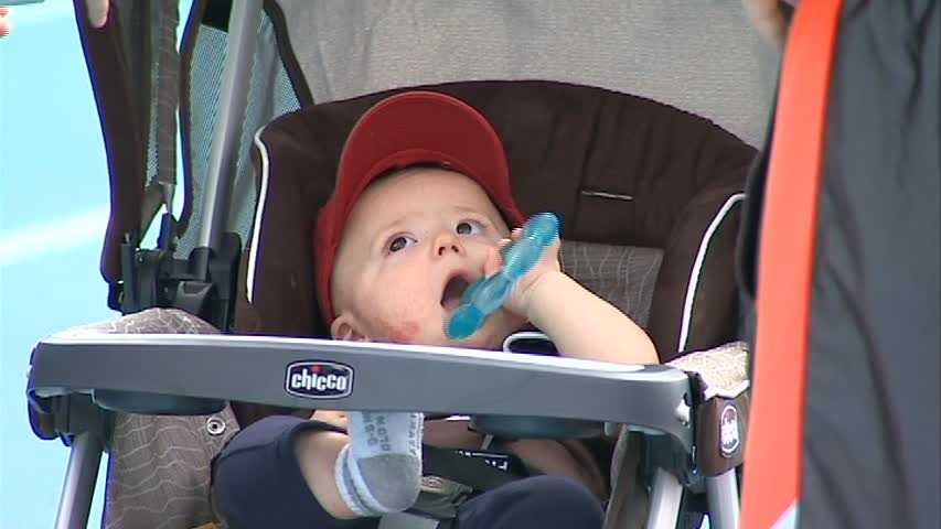 Photos: Baby Ben makes appearance at Big Ben's football camp