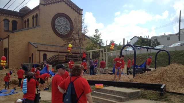 Photos: Volunteers build playground designed by kids in Homestead