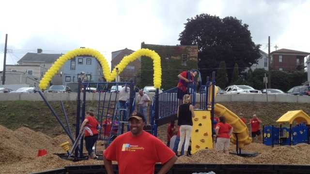 Photos: Volunteers build playground designed by kids in Homestead