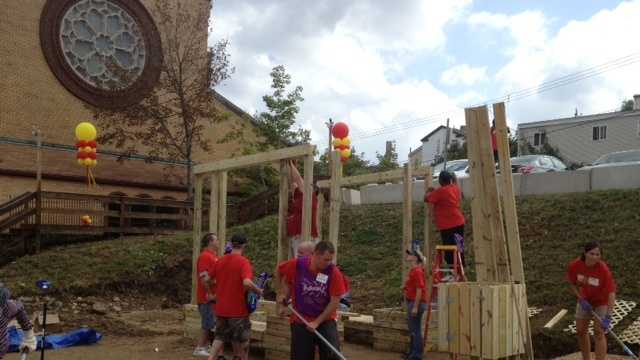 Photos: Volunteers build playground designed by kids in Homestead