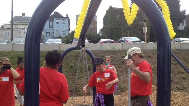 Photos: Volunteers build playground designed by kids in Homestead