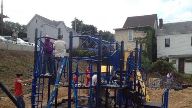 Photos: Volunteers build playground designed by kids in Homestead