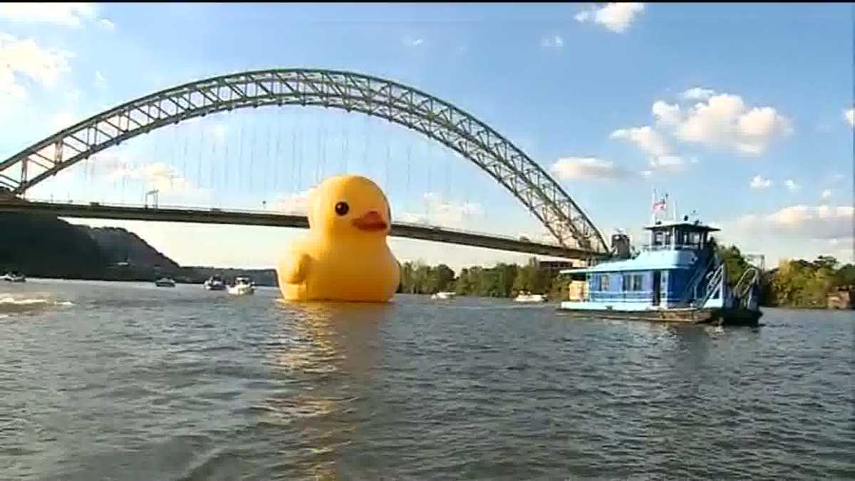 Photos: Giant rubber duck floats down Pittsburgh's rivers
