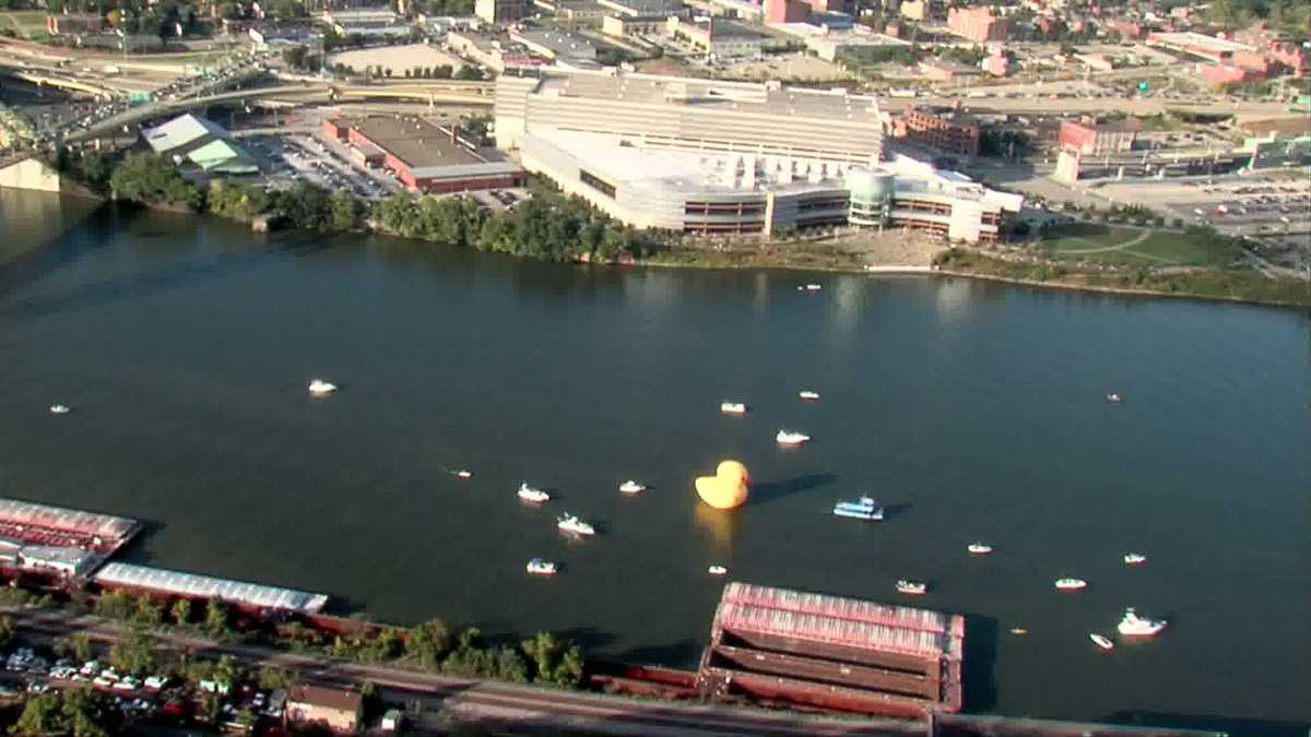 Photos: Giant rubber duck floats down Pittsburgh's rivers