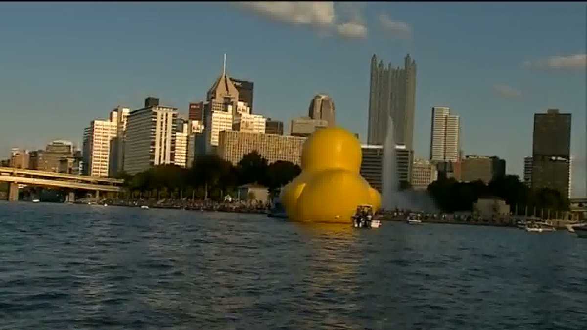 Photos: Giant rubber duck floats down Pittsburgh's rivers