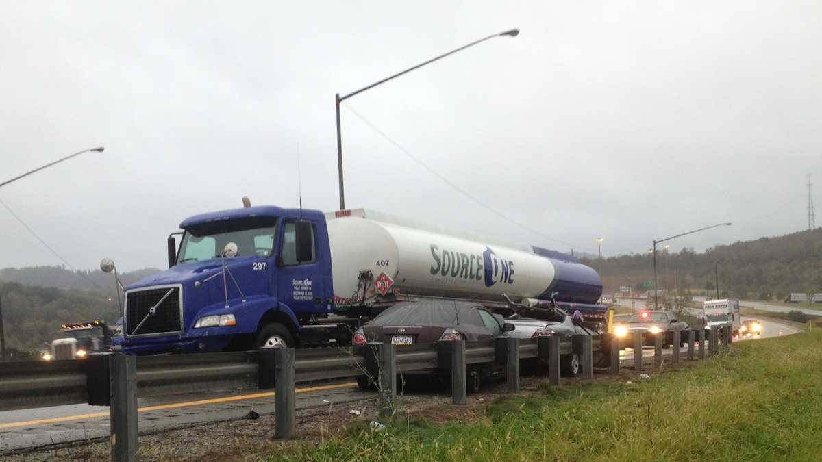 Photos: Tractor-trailer, cars in Rt. 119 crash
