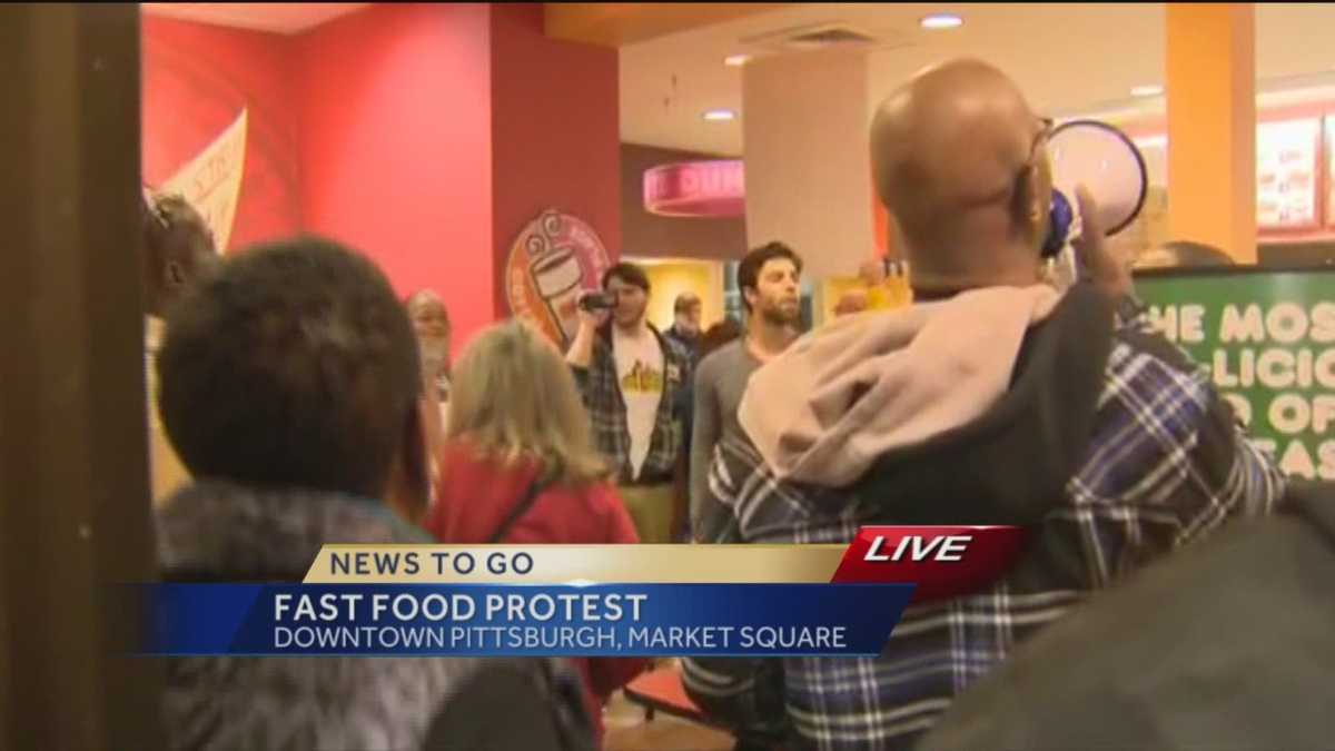 Photos: Fast-food protests in Pittsburgh