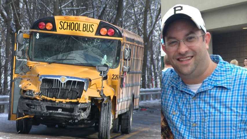 Driver who died in crash with school bus ID'd