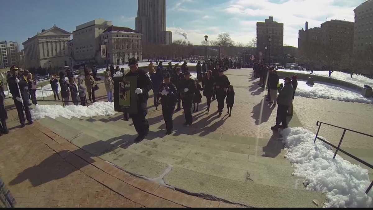 Photos: Funeral procession for K-9 Officer Rocco