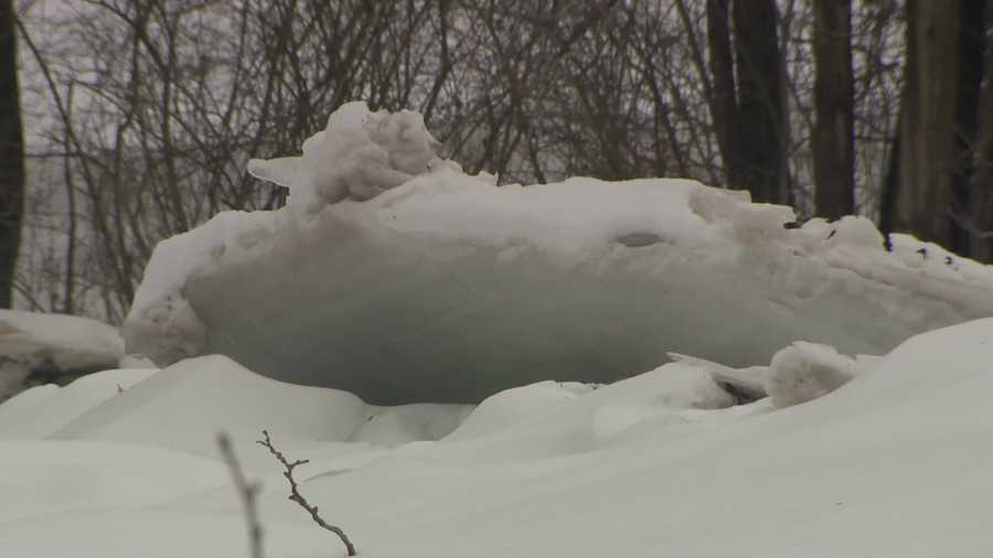 Photos: Ice jamming causes flood potential