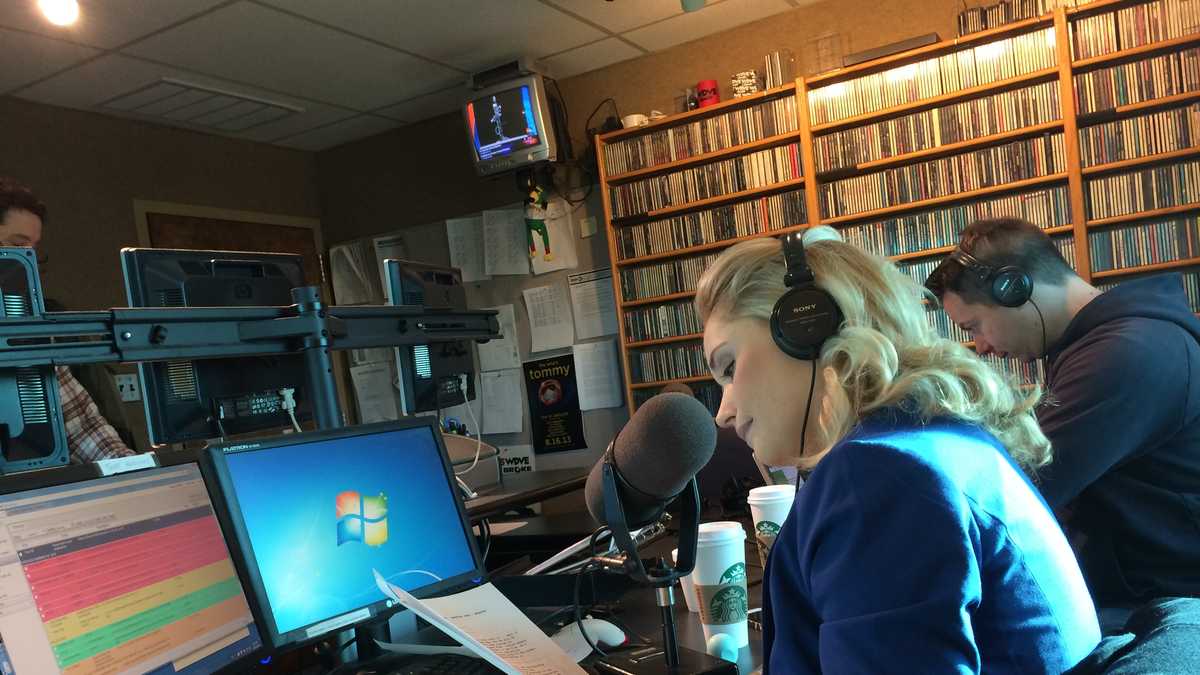 Photos: Jackie Schafer guest hosts on WDVE morning show