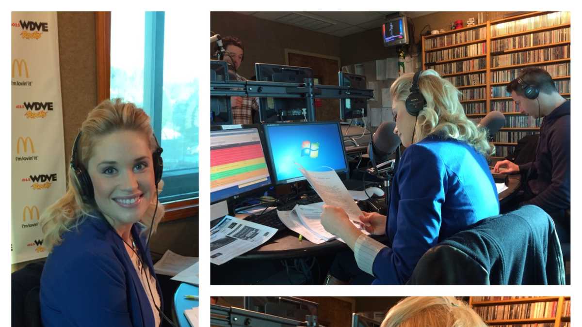 Photos: Jackie Schafer guest hosts on WDVE morning show