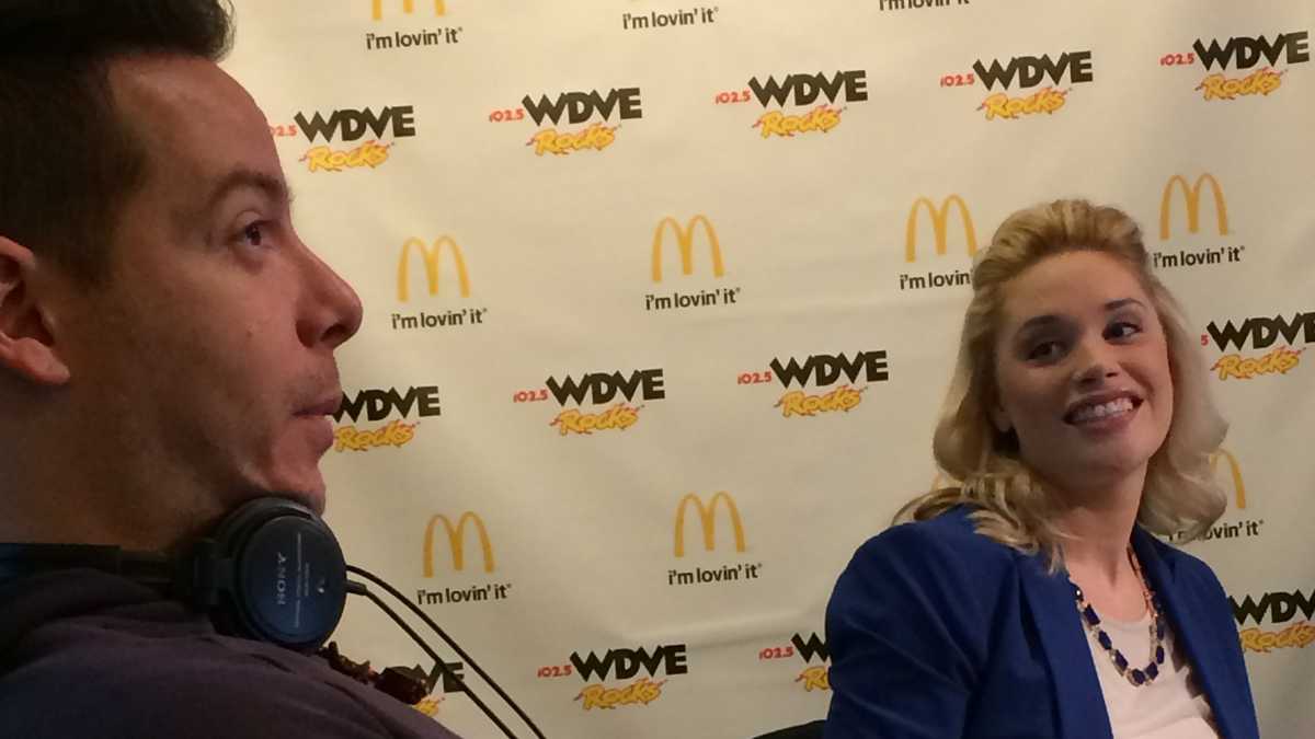Photos: Jackie Schafer guest hosts on WDVE morning show