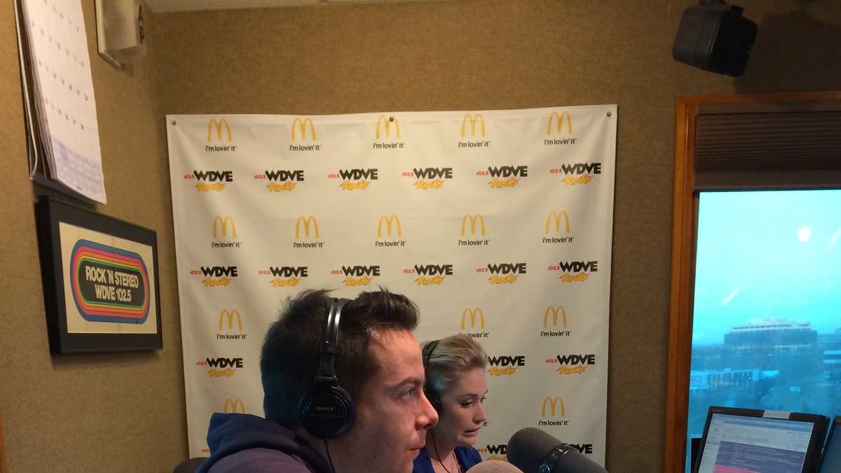 Photos: Jackie Schafer guest hosts on WDVE morning show