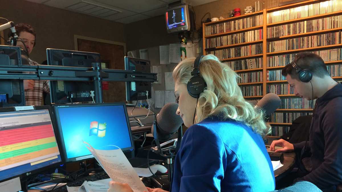 Photos: Jackie Schafer guest hosts on WDVE morning show