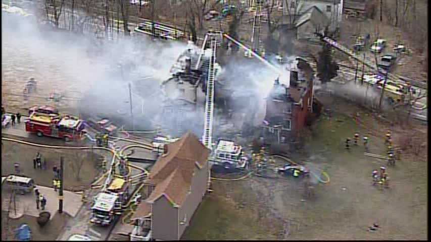 Fire destroys neighboring homes in North Huntingdon