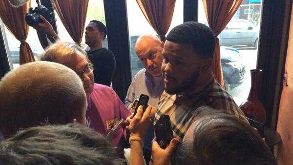 Photos: Pitt's Aaron Donald celebrates NFL Draft