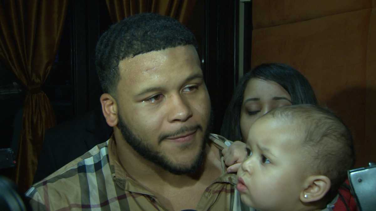 Photos: Pitt's Aaron Donald celebrates NFL Draft