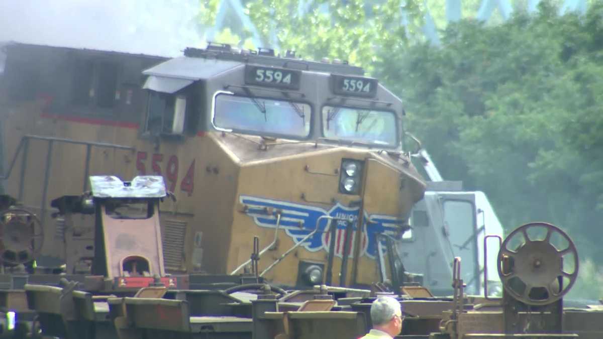 Photos: Train derailment, fire in Sewickley