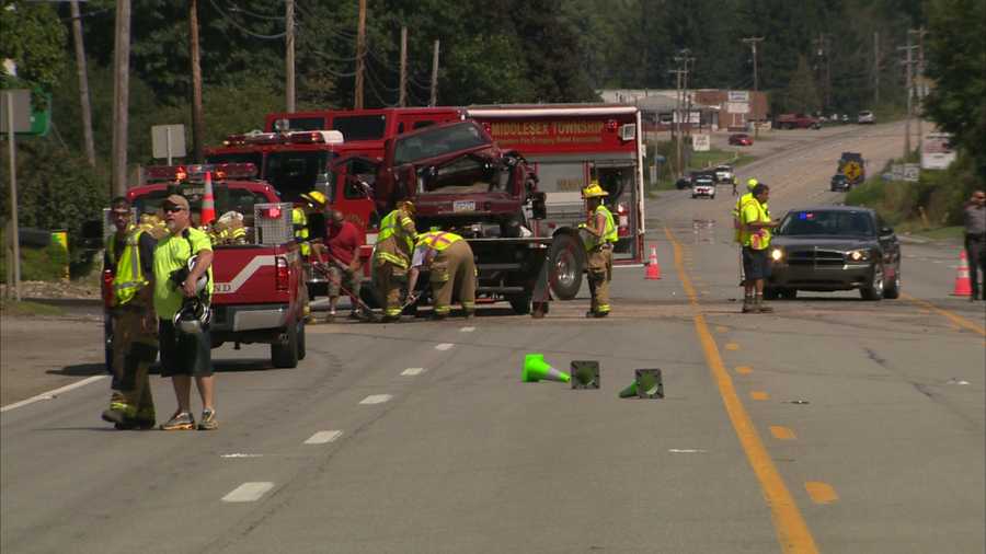 Photos: Pickup truck, SUV collide on Route 8 in Butler County