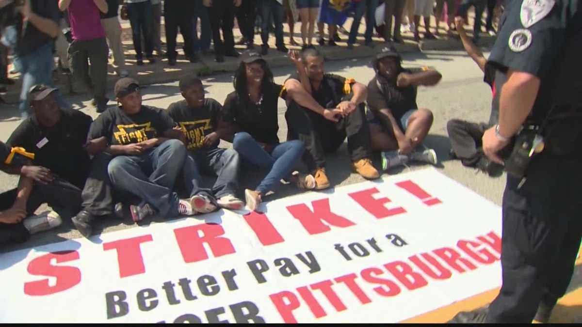 Fight for $15 protests expand for low-wage workers in Pittsburgh