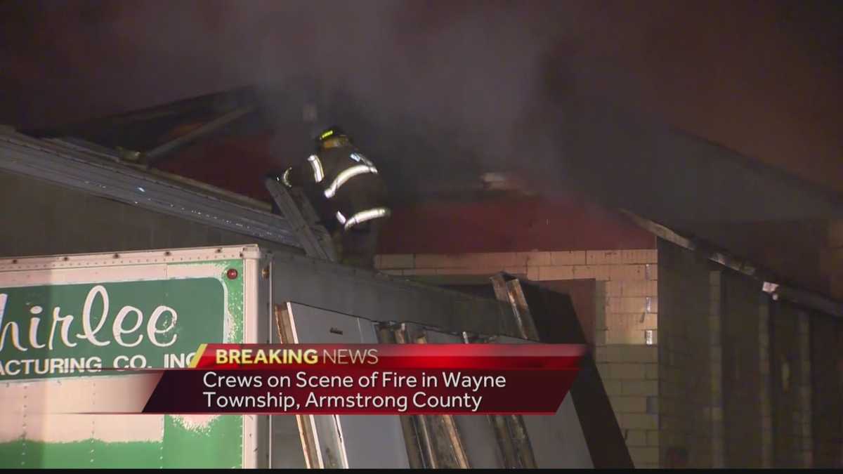 Photos: Meat processing plant fire in Armstrong County