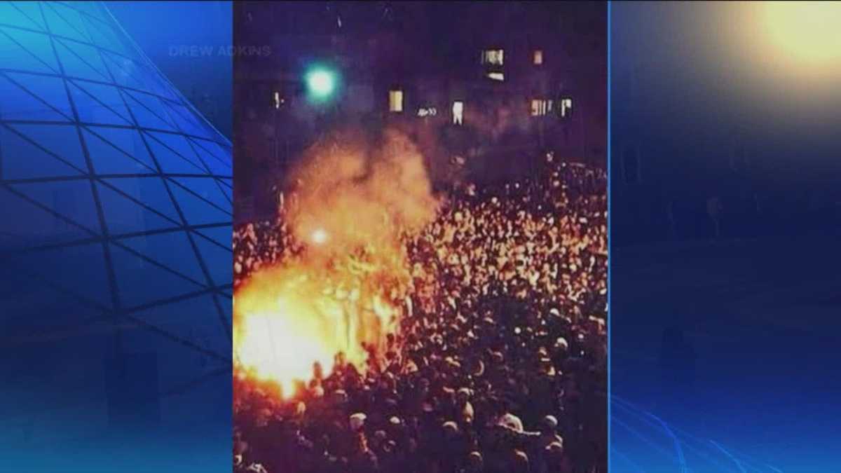 Authorities continue investigation in riot damage following WVU win