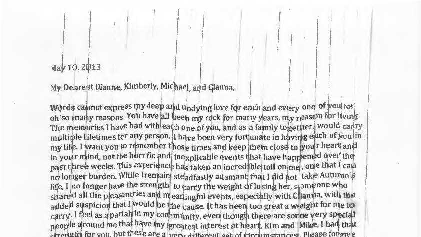 Cyanide Poisoning Trial: Ferrante Letters