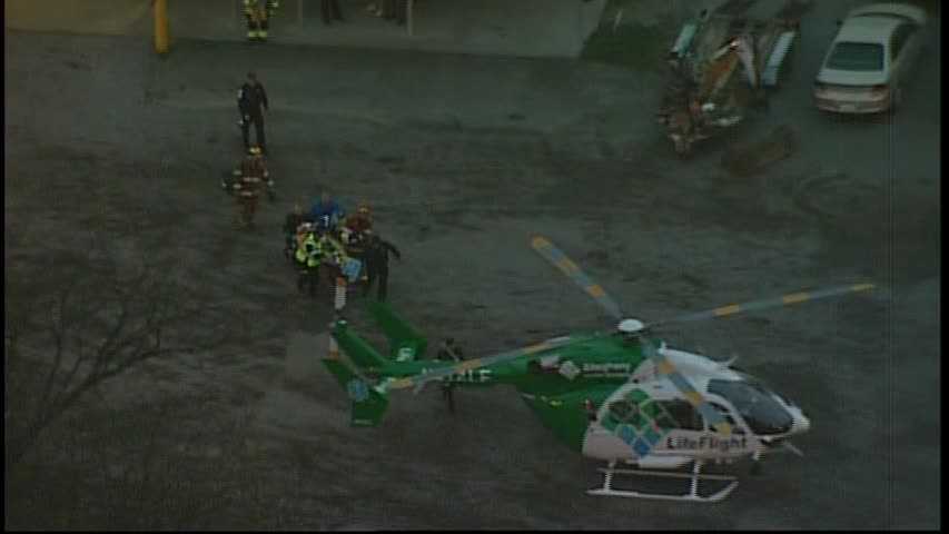 Man seriously injured after 55-gallon drum explodes