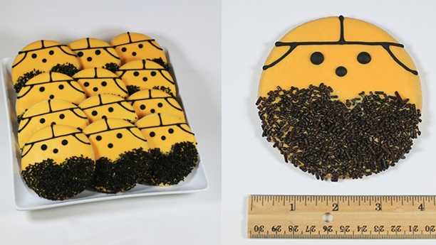 Brett Keisel smiley beard cookies on sale from Eat 'n Park