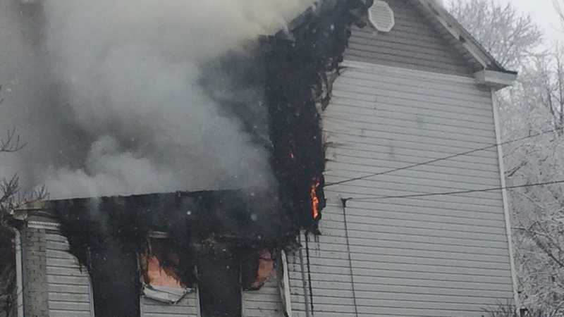 Photos: Fire tears through Ross Township house