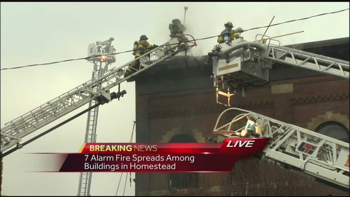 Photos: Homestead fire tears through stores, apartments