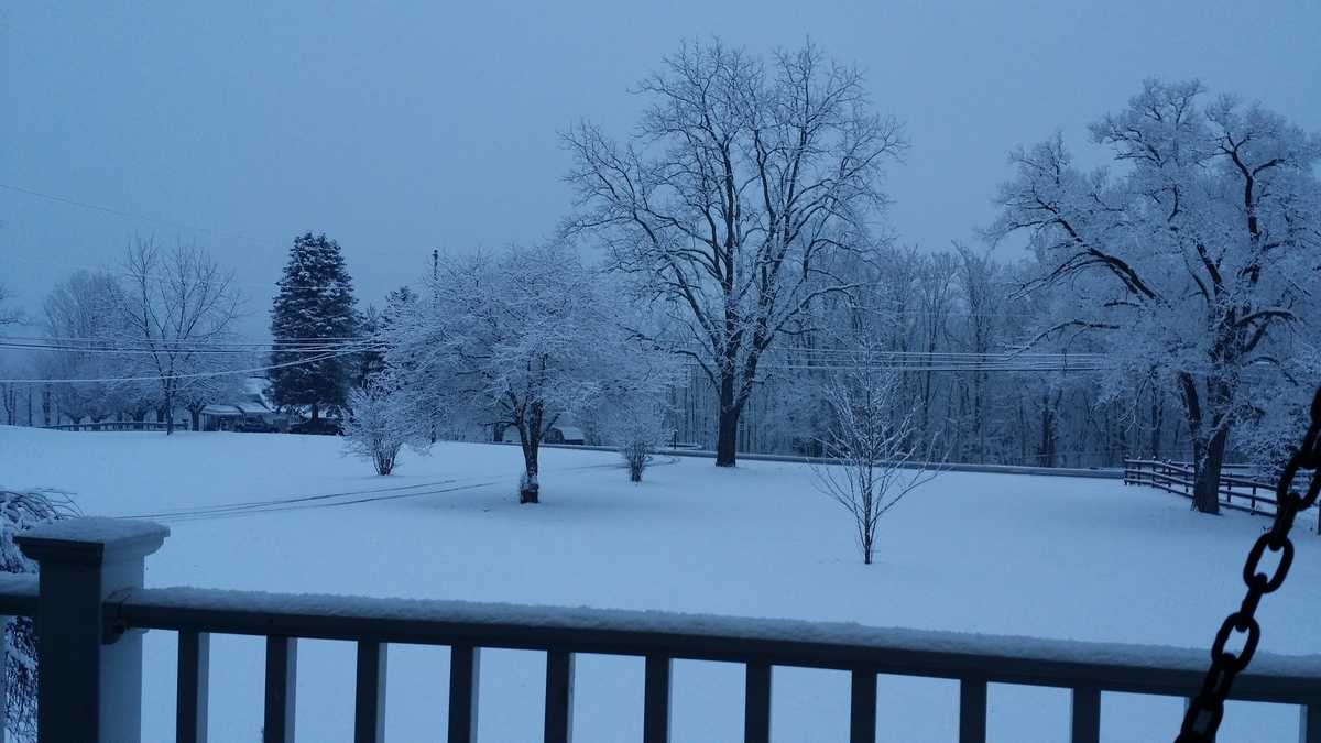 Photos from Saturday's snow fall