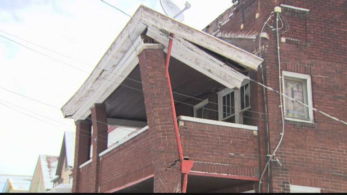 Porch roof collapse forces Pitcairn residents out