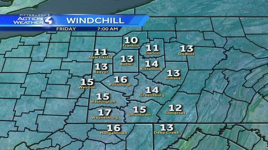 Winter weather watch: Hour-by-hour wind chill models