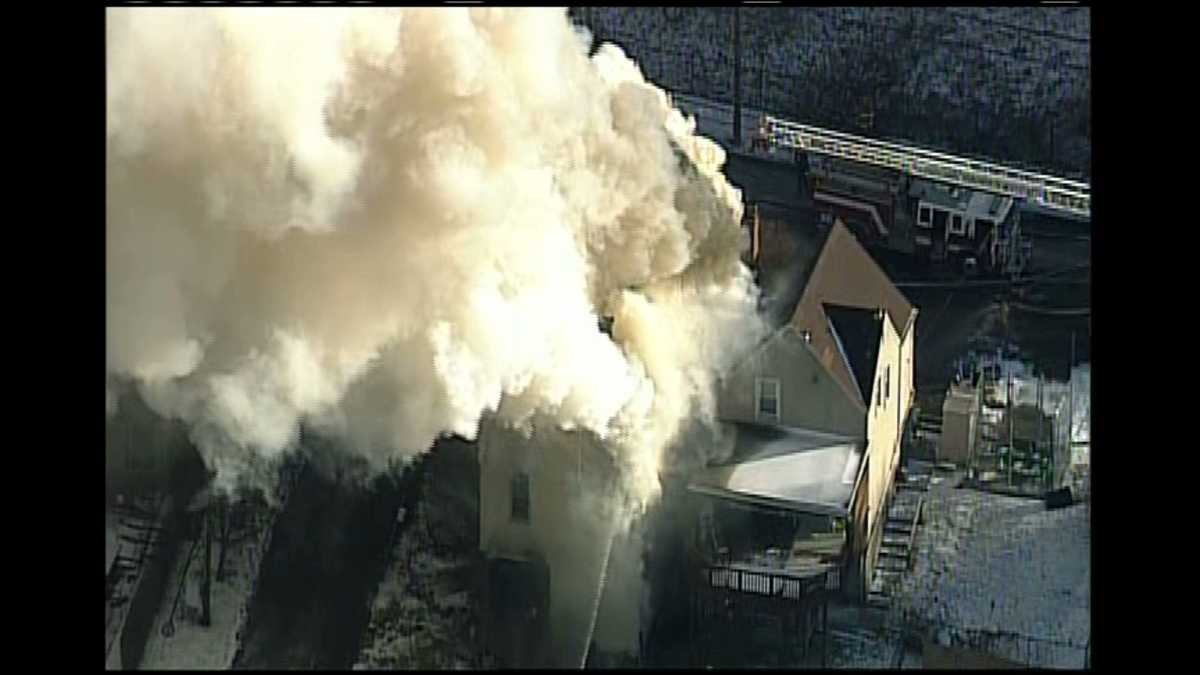 In photos: Large, smoky house fire in Carrick