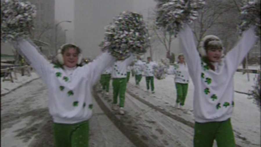 On this day: Blizzard of '93 turns St. Patrick's Day parade from green ...