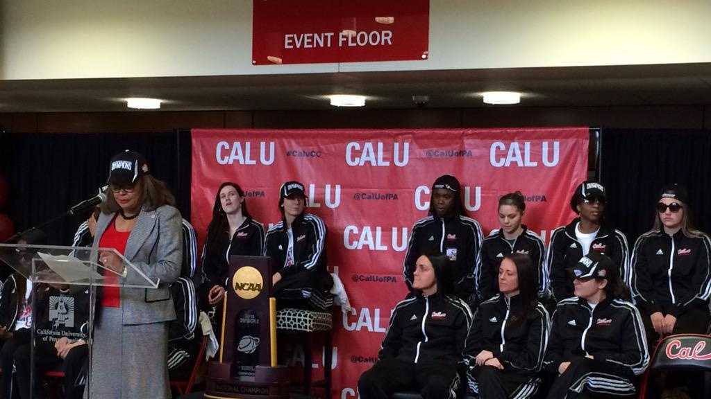 CalU celebrates Women's Basketball Team victory in National Championship
