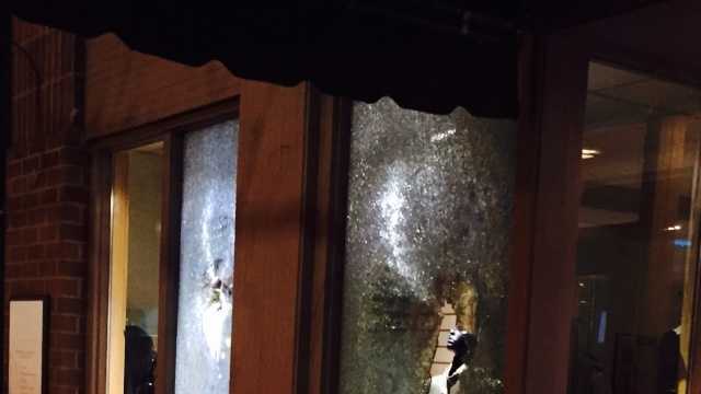 Photos: Windows smashed, storefronts damaged by Shadyside vandals