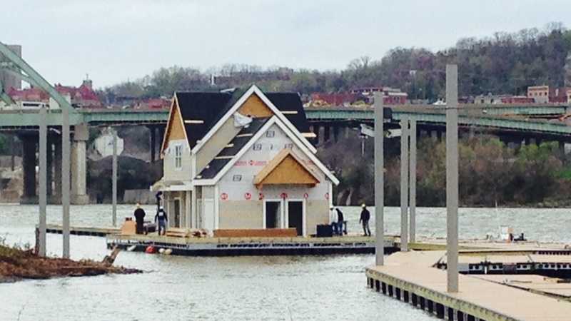 Why was this house floating past PNC Park?