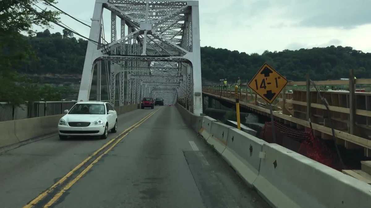 In photos: Blast brings down Hulton Bridge