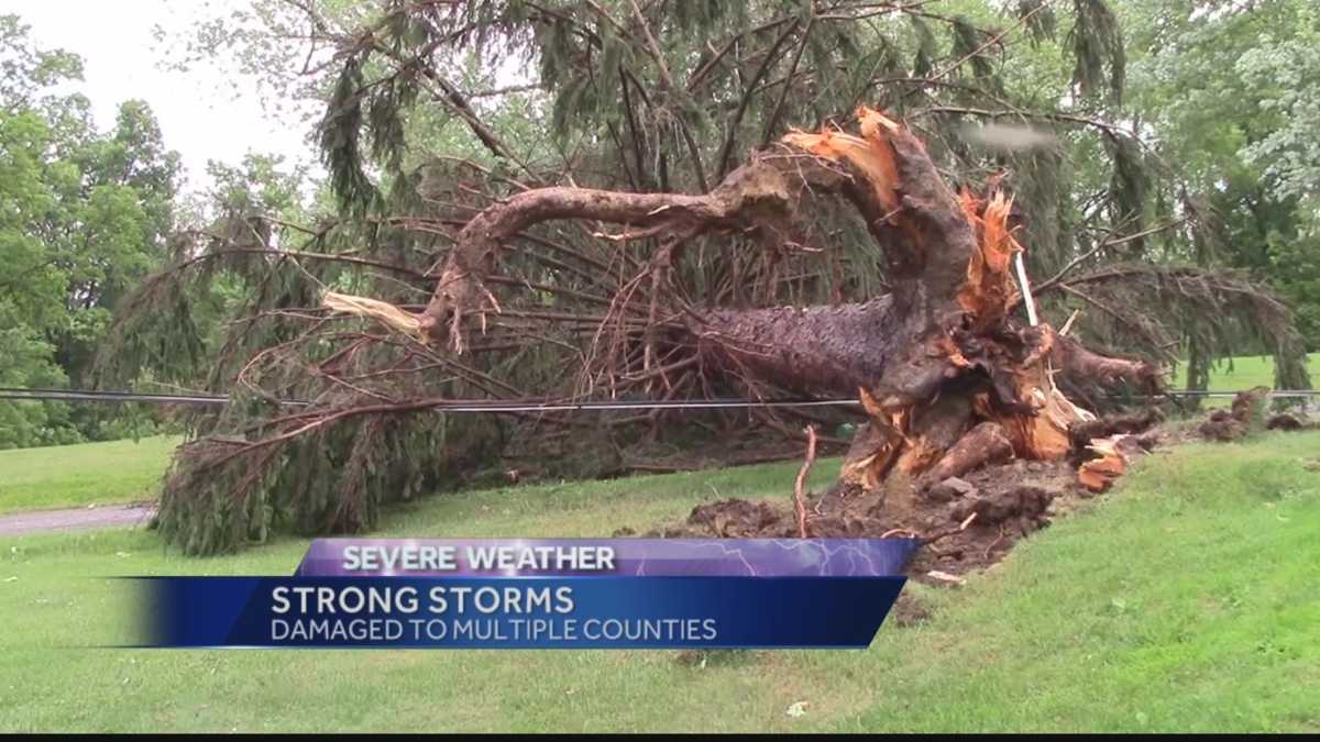 Monstrous roar: damage to multiple counties from storms